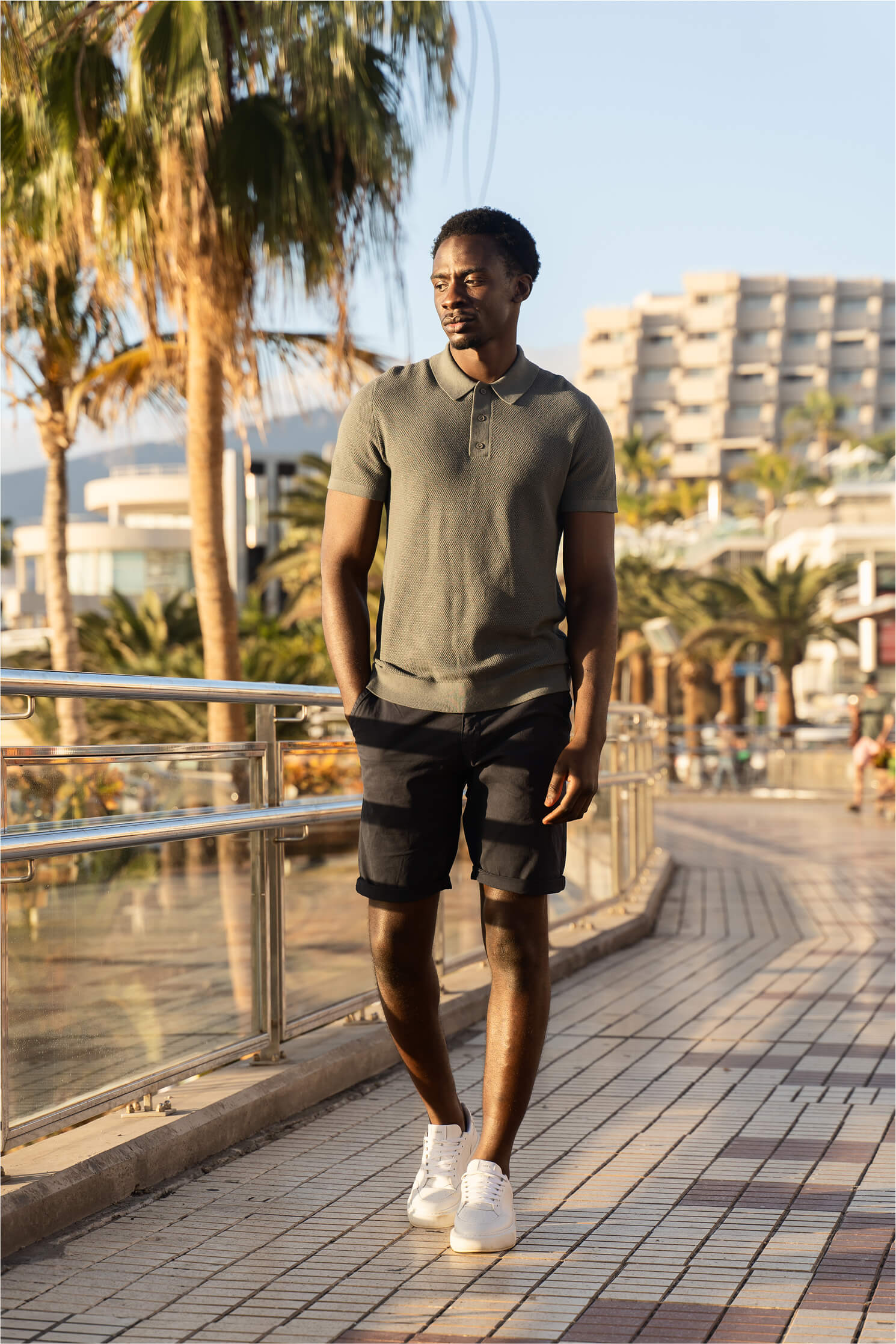 Waffle Polo Zenith Agave – Solution Clothing