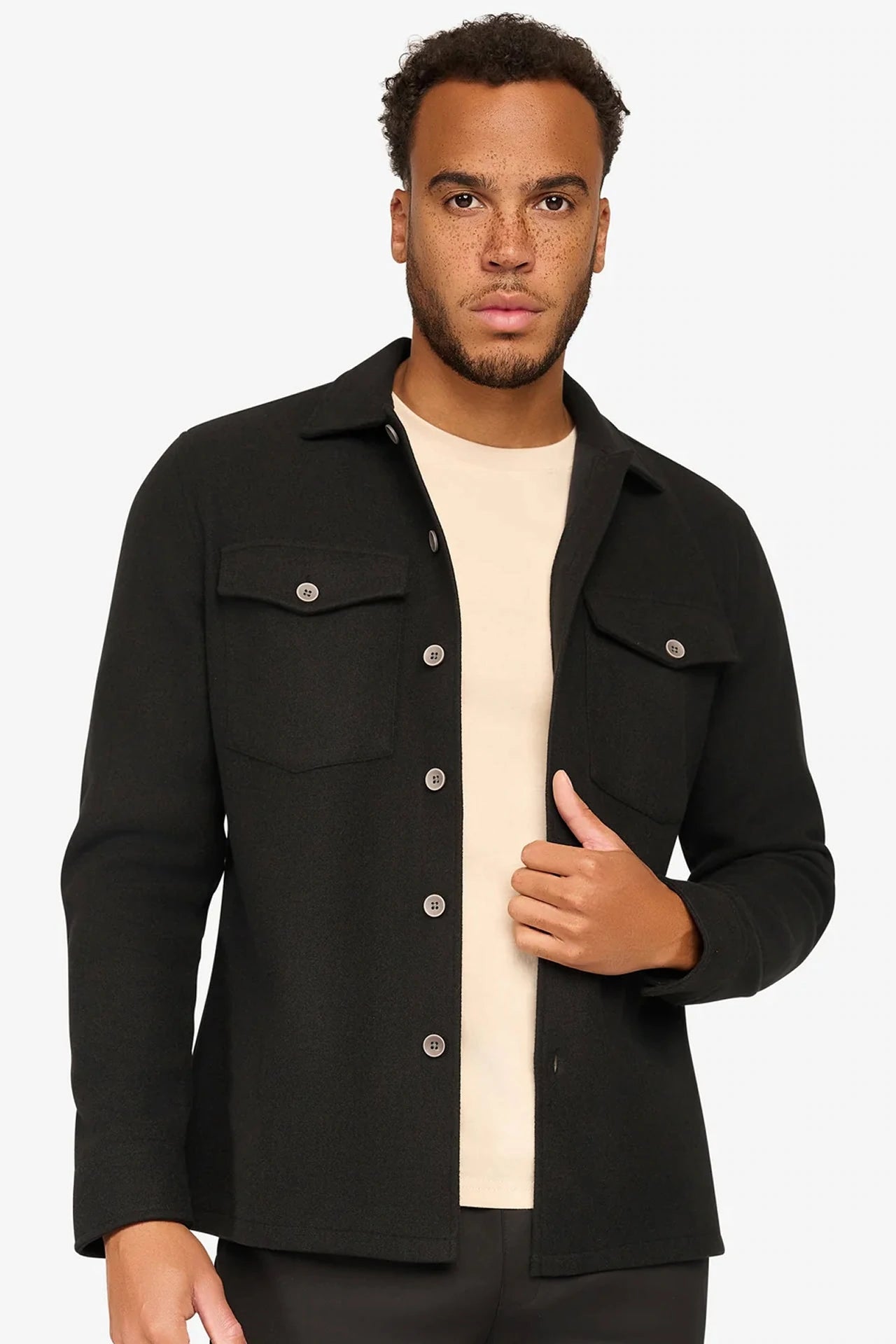 Majestic Overshirt Black – Solution Clothing